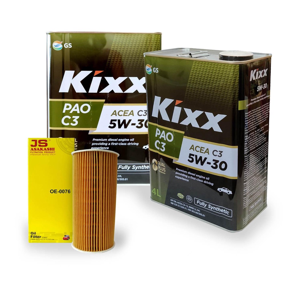 【Hot Sale】KIXX PAO C3 5W-30 Fully Synthetic Diesel Oil Change Bundle ...