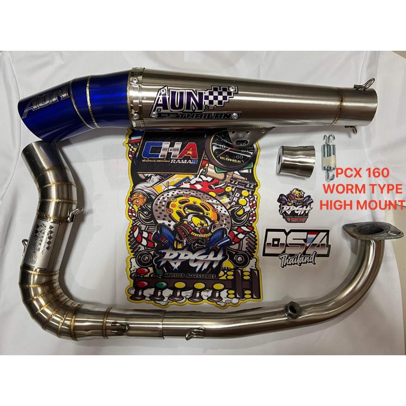 WORM TYPE AUN THAILAND OPEN PIPE TUBE TYPE HIGH QUALITY for NMAX v1 ...