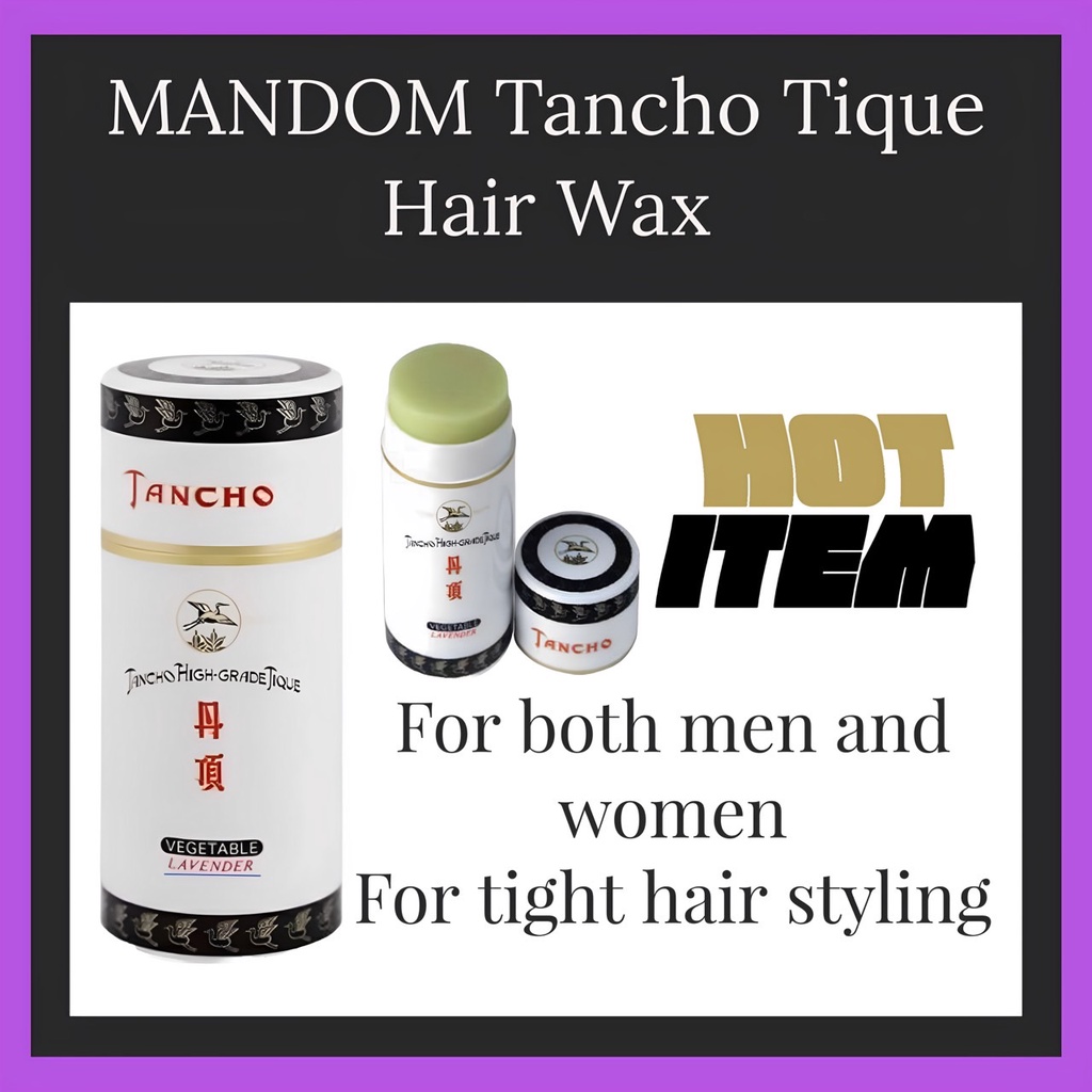 MANDOM Tancho Tique Large 100g, Hair Wax , unisex , lavender scent, favorite of international ...