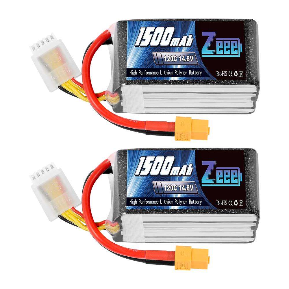 Zeee 4S High C rating Lipo Battery 1500mAh 120C 14.8V with XT60 ...