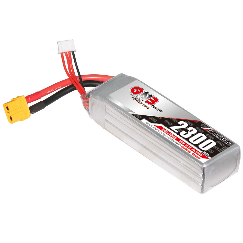 GAONENG GNB 2300mAh 3S 11.1V 50C 100C XT60 Air Wing RC LiPo Battery ...