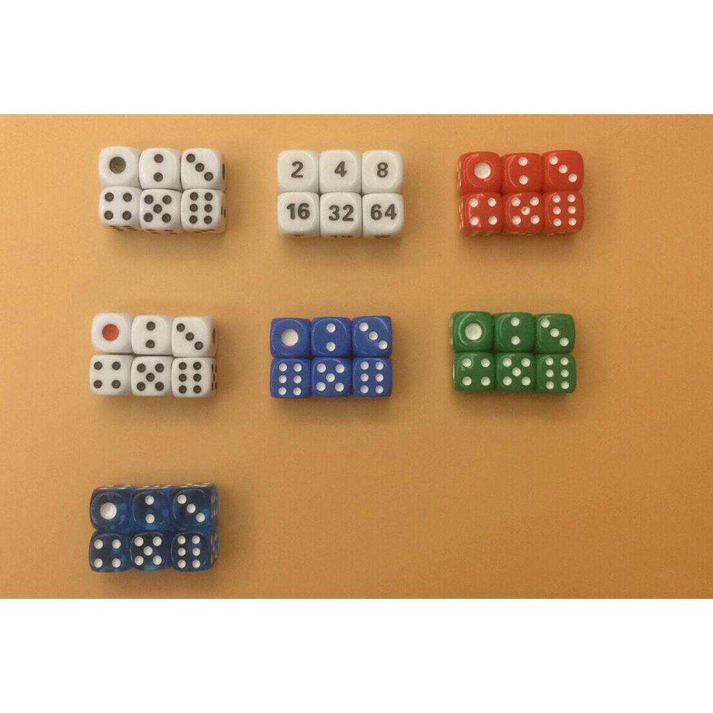 Yixi 10MM and 11MM Round Corner Regular Transparent Dice/Milk White ...