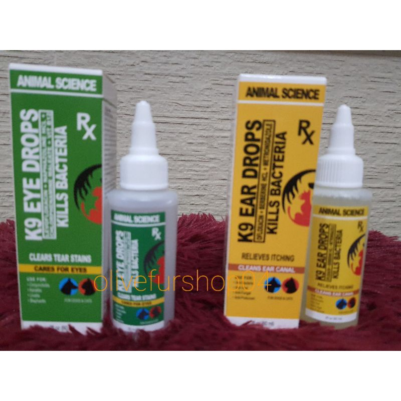 K9 EAR DROPS/ K9 EYE DROPS for Dogs and Cats 60ml | Shopee Philippines
