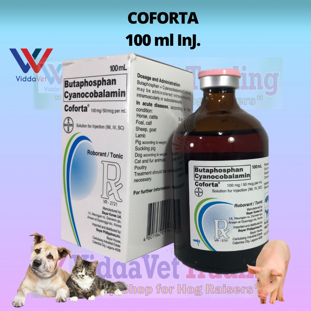 ﺴ 100ml Coforta Elanco butaphosphan for pets livestock pigs and poultry ...