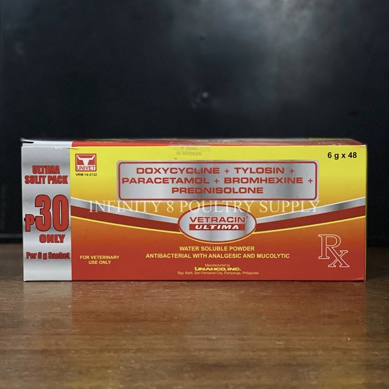 Vetracin Ultima - Water Soluble Powder (6g x 48 sachets) | Shopee ...
