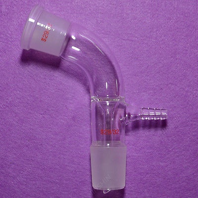 29/32,Glass Vacuum take-off Adapter,105 Bend,Borosilicate Glass,Lab ...