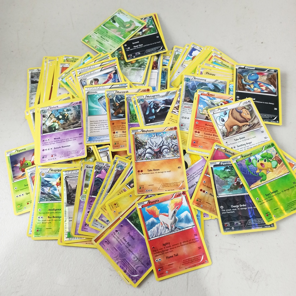 Pokemon Trading Cards TCG Bundle Lot (25 Holo, 15 Rare Non-Holo, 67 ...