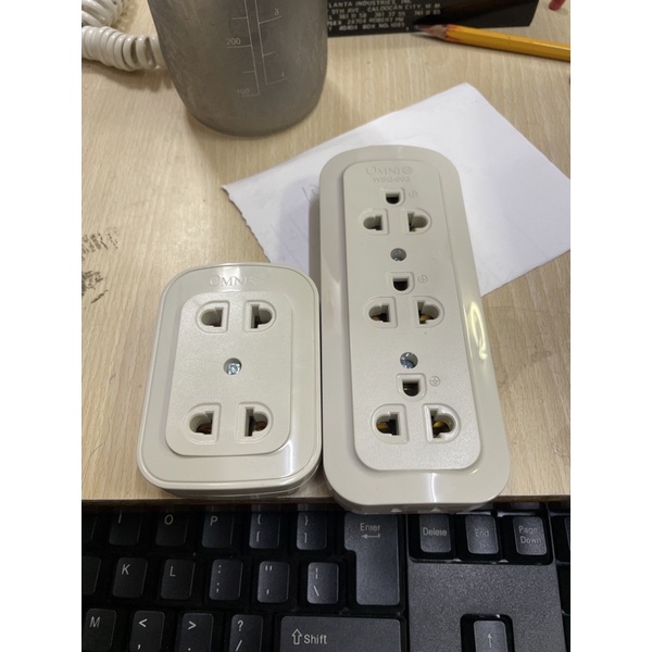 ﺴ﹍Omni surface convenience outlet 2gang (WSO-002) 3 gang with ground ...