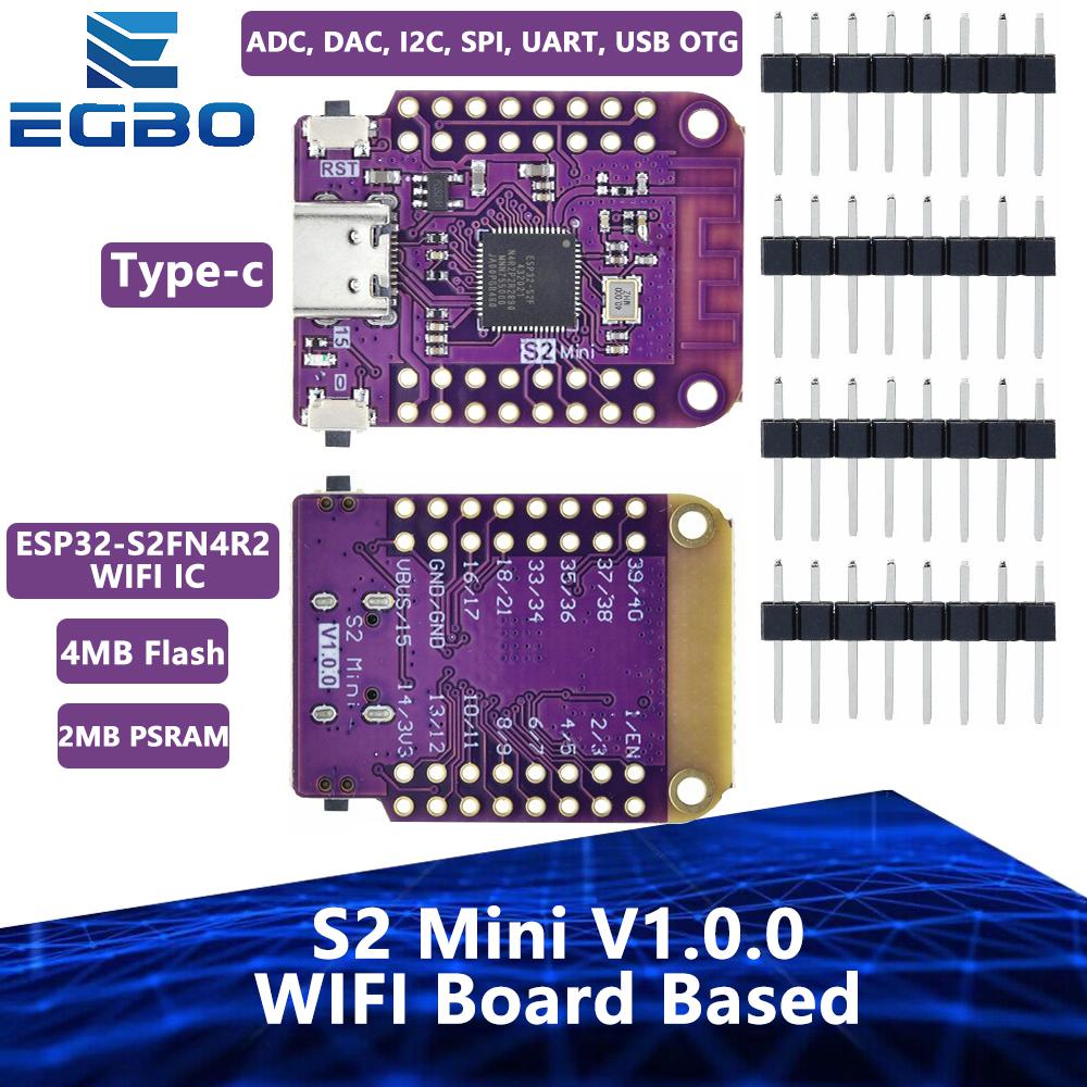 ESP32 S2 Mini WIFI Board Based ESP32-S2FN4R2 ESP32-S2 4MB FLASH 2MB PSRAM MicroPython For ...