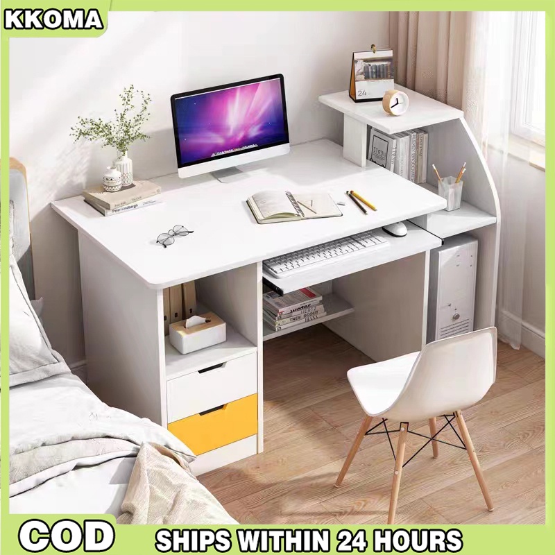 Multifunction Study Table Study Table With Cabinet Computer Desk Shelf ...