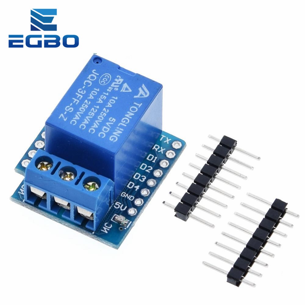 1Set One Channel Wemos D1 Mini Relay Shield Wemos D1 Mini Relay Module ...