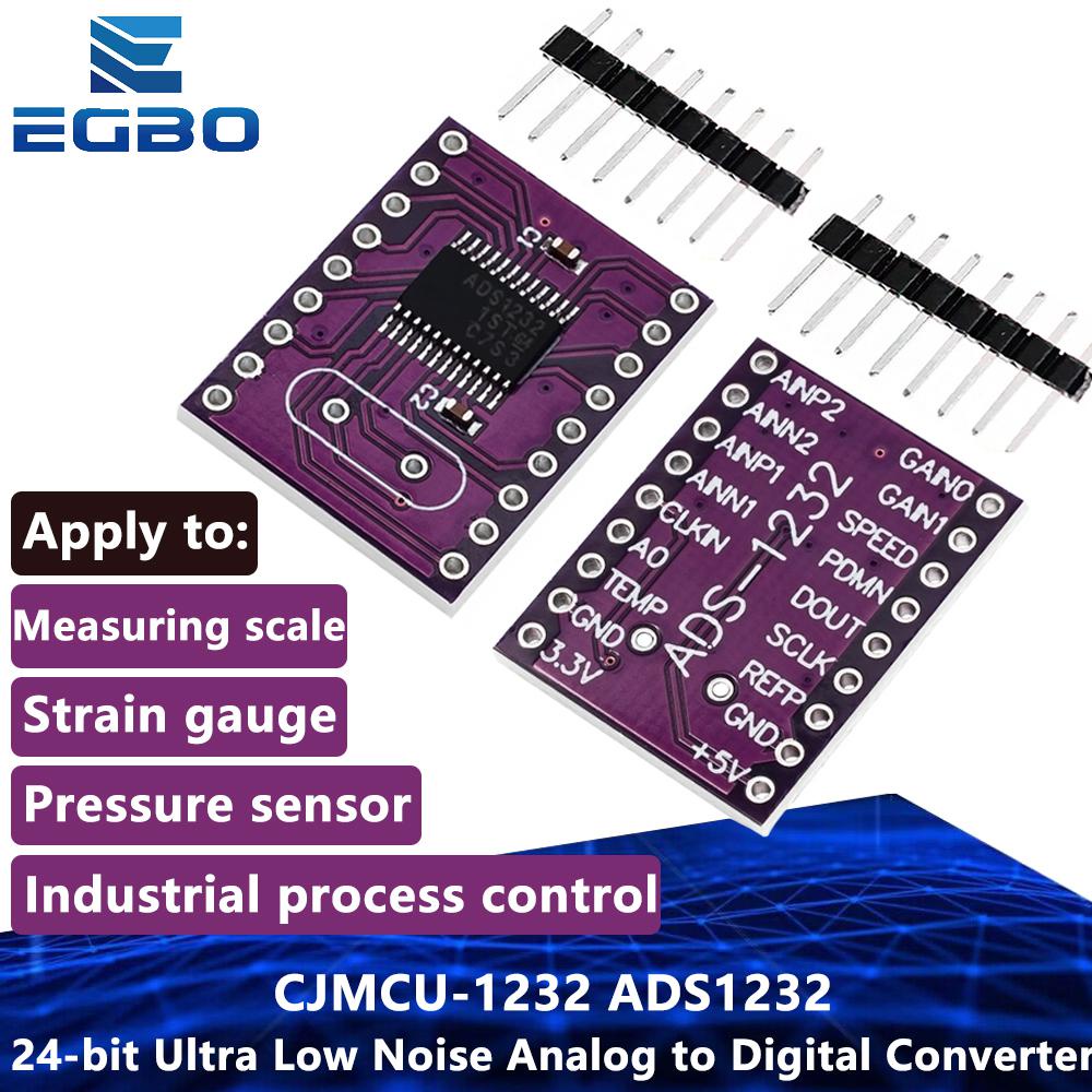 CJMCU-1232 ADS1232 24-bit Ultra Low Noise Analog to Digital Converter ...