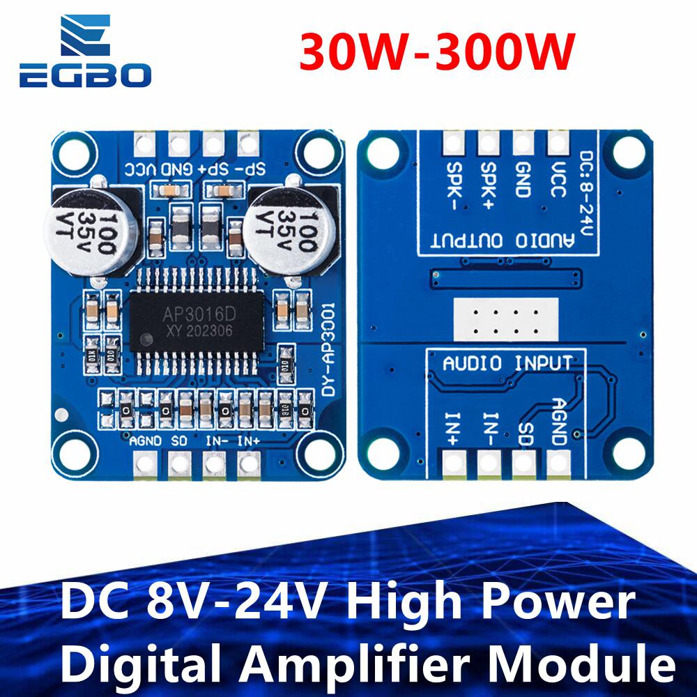 DC 8V-24V High Power Digital Amplifier Module Mono Class D 4-8ohm for ...