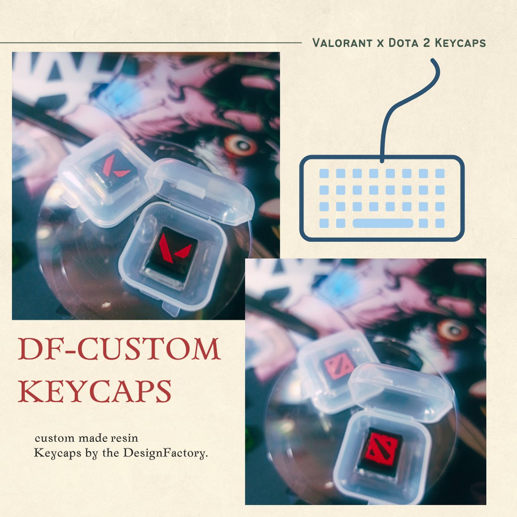 【Hot Sale】DF Custom Keycaps ( Valorant / Dota 2 / LOL) | Shopee Philippines