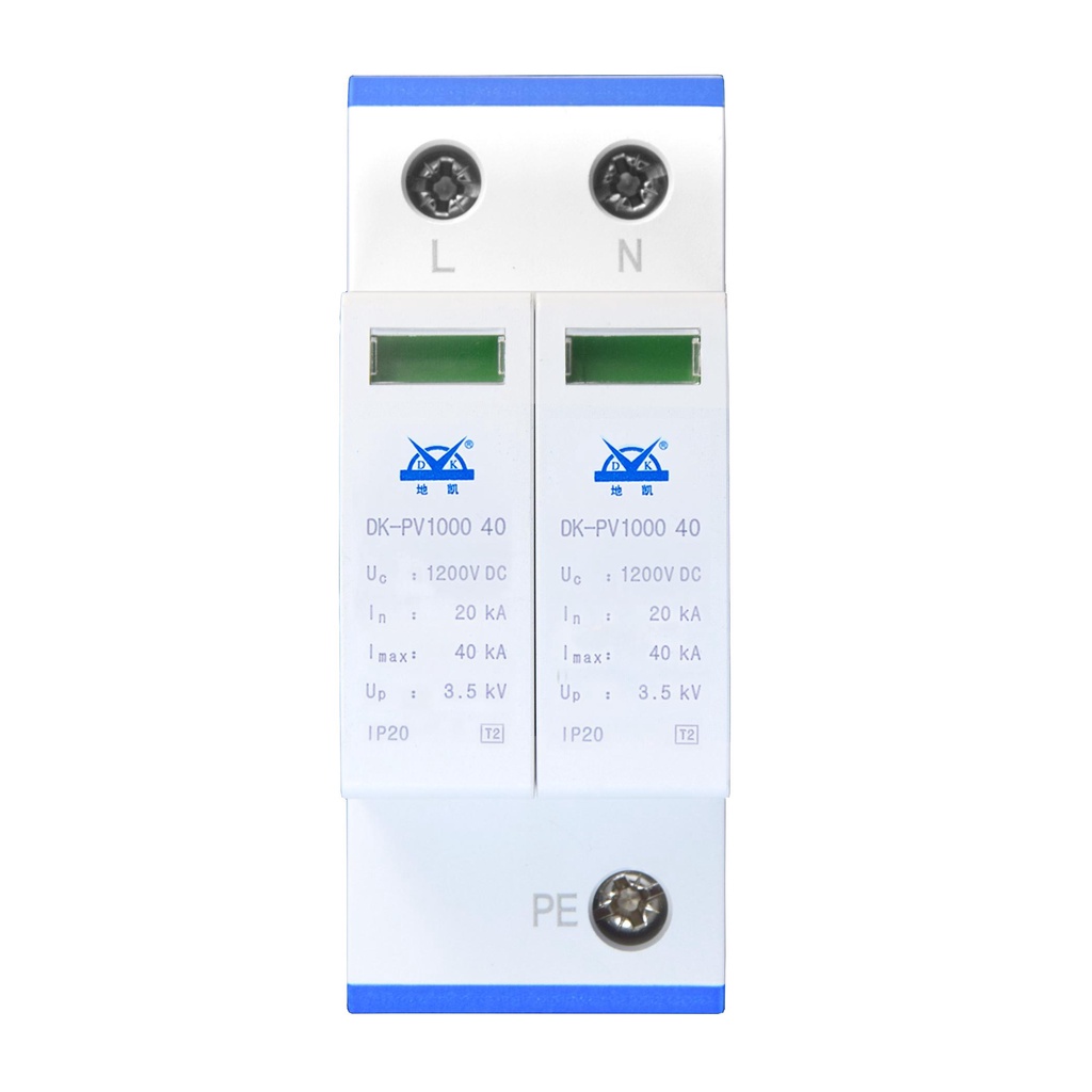 ☆Solar DC SPD 40KA 2P 3P DC Surge Protective Device for PV SPD 500V ...