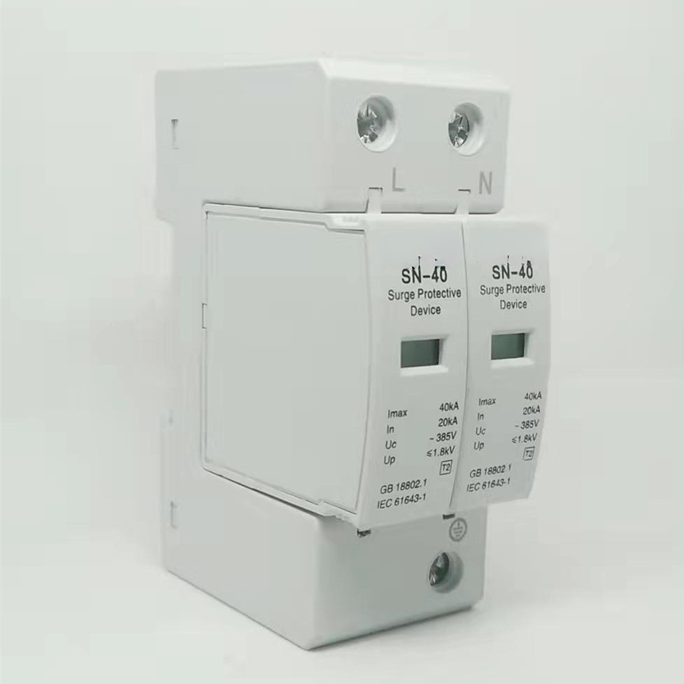 ⁑SPD 20KA - 40KA 2P surge arrester protection device electric house surge protector C ~385V AC ...