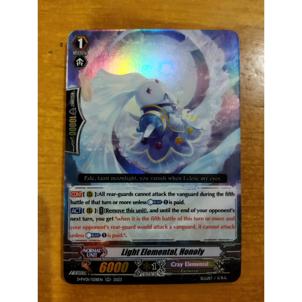 CFV Light Elemental, Honoly D-PV01/028EN G-BT09/104EN Cardfight Vanguard Cray Elemental | Shopee ...