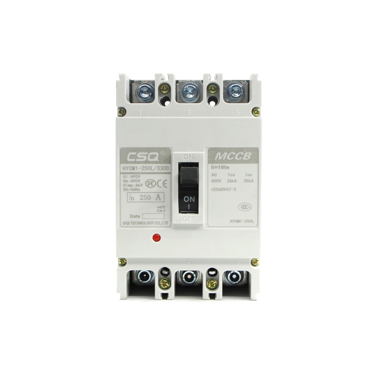 CSQ HYCM1 MCCB 125AMP 3p 4pole molded case circuit breaker low voltage ...