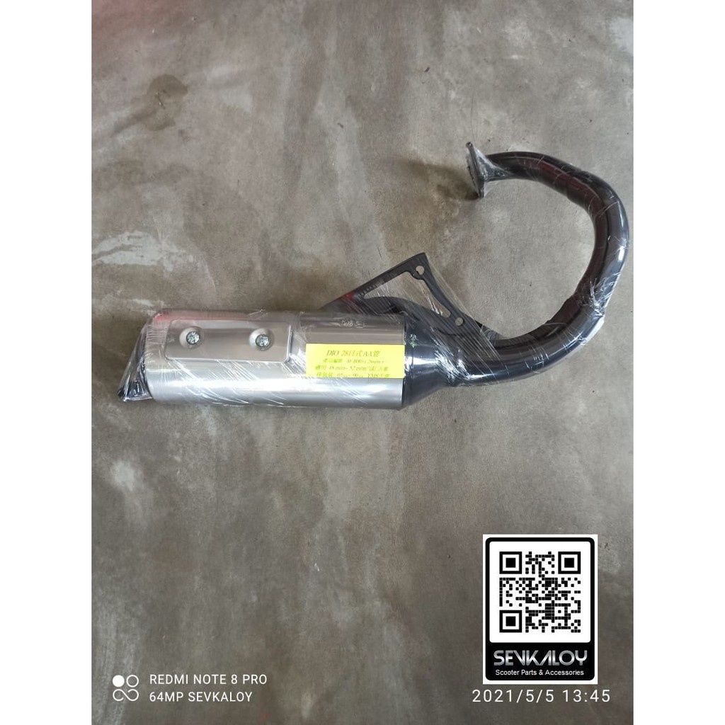 【Hot Sale】Dio 1 2 48mm - 52mm 70 cc to 90 cc [Original] Taiwan V8 Pipe ...