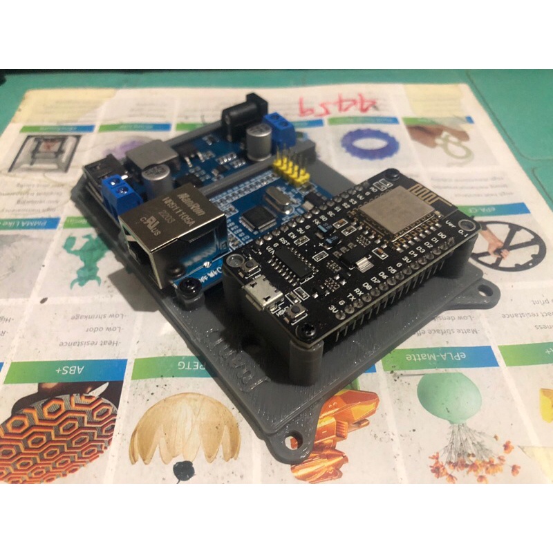 ⊕3in1 nodeMCU ESP8266 12E with Buck Converter and LAN Module W5500 3D ...