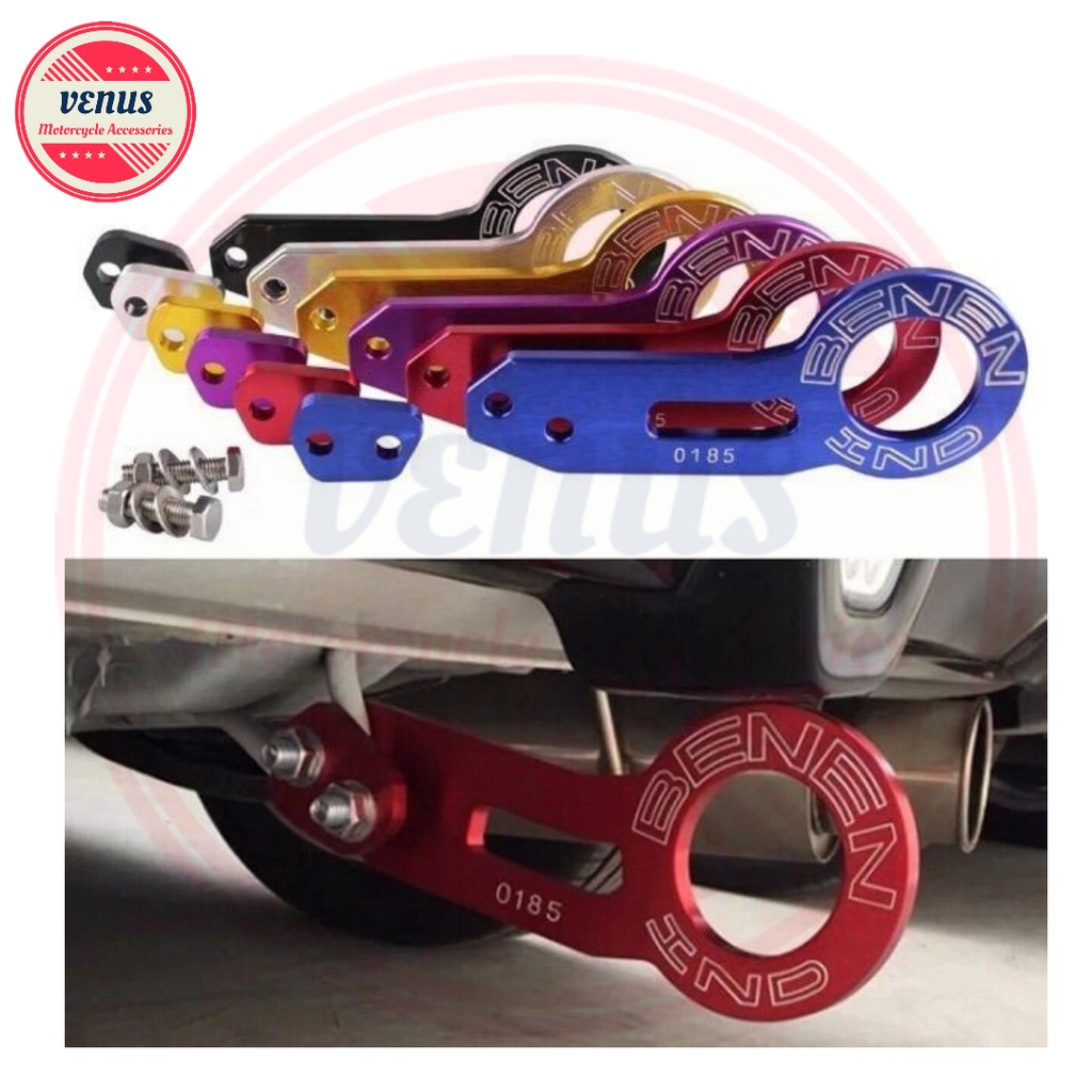 ₪Benen Rear Tow Hook Universal For Car & Motorcycle (BLACK) | Shopee ...