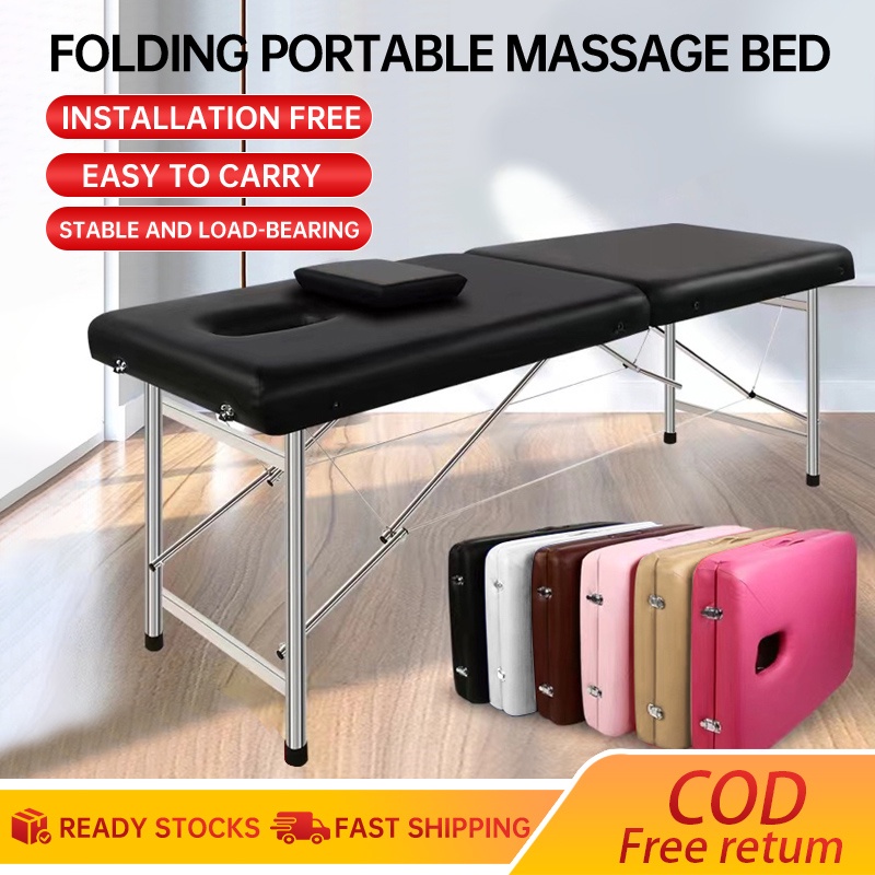 ☁ 【Omax】Foldable Sturdy Comfortable 180*60*65cm Massage Bed Tattoo Bed ...
