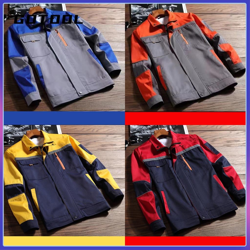 【GOTOOL】Safety Jacket Safe Workwear Long Sleeve Men Women ...