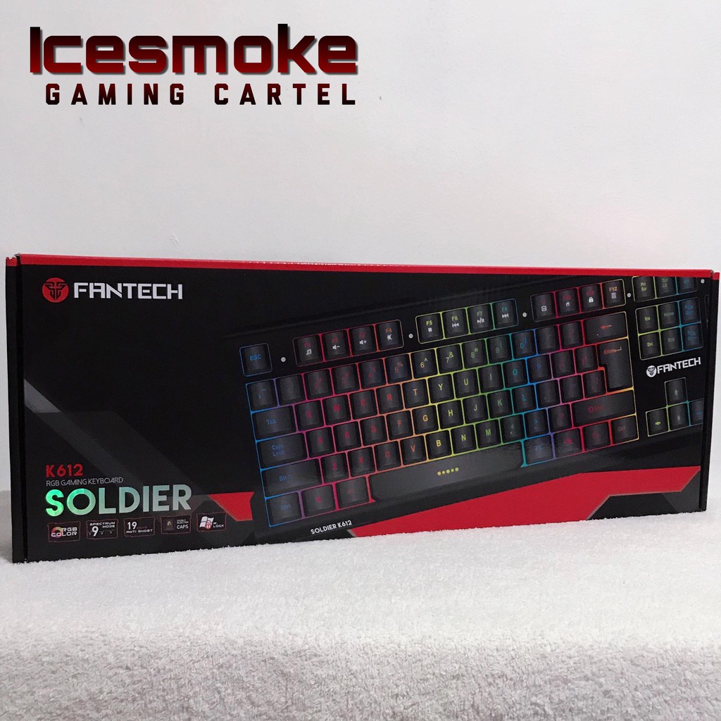 【Hot Sale】ORIGINAL FANTECH K612 SOLDIER RGB GAMING KEYBOARD | Shopee ...