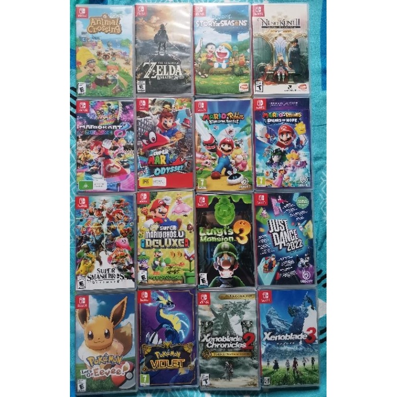 ๑๑ Preloved Nintendo Switch Games second hand (Zelda BOTW, Pokemon ...