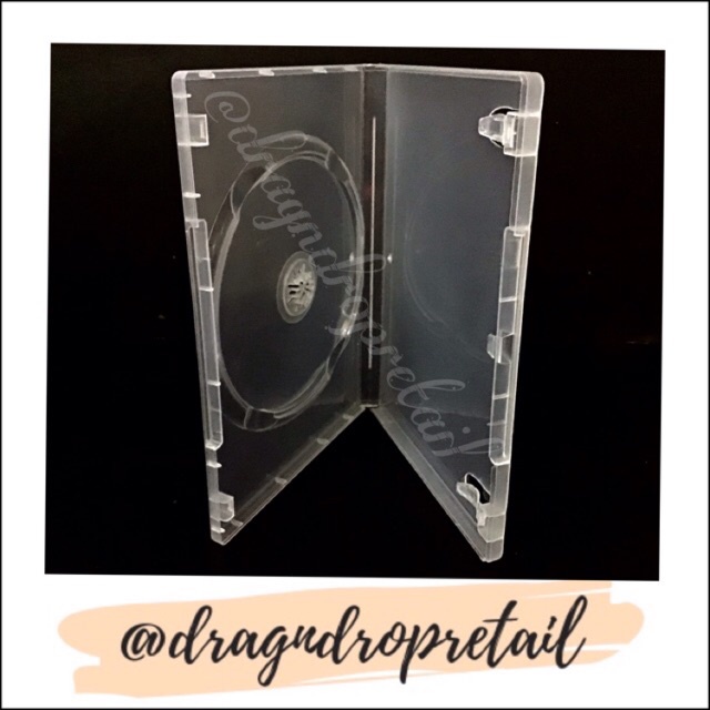 14mm Single Clear Standard DVD Case with Outter Clear Sleeve pack by 10 ...
