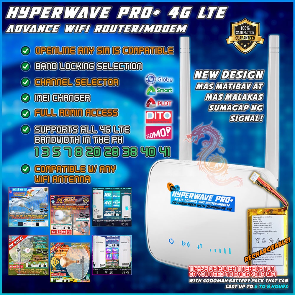 【Hot Sale】Full admin Modified HyperWave WiFi Router Modem for OPENLINE ...