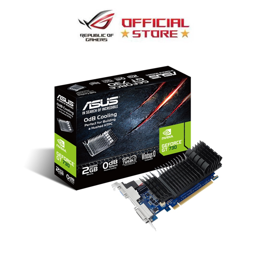 【Hot Sale】Asus NVIDIA GeForce GT 730 2GB GDDR5 with I/O port brackets Video Card (GT730-SL-2GD5 ...