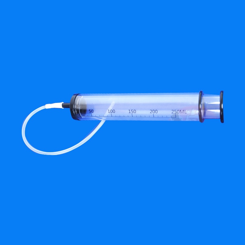 250ml Needle Flushing Nozzle Enema Hose Sprayer Anal Enema Cleaning Large Sausage Enema Syringe