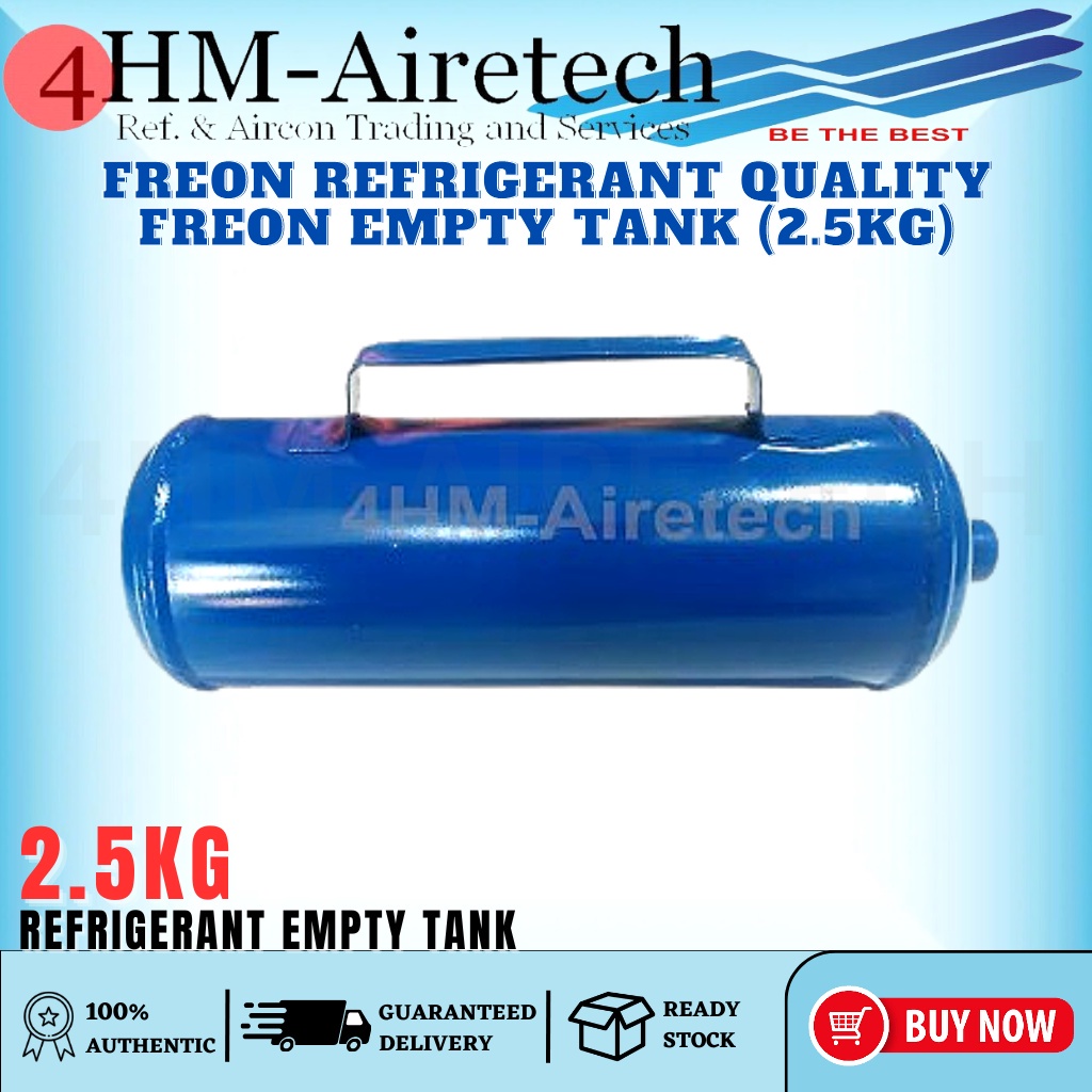 ☼FOURHM Freon Refrigerant Quality Freon Empty Tank (2.5kg) | Shopee ...