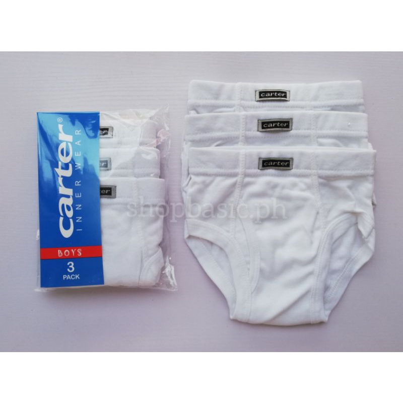 ☍Original CARTER Brief 3in1 for KIDS WHITE Inside Garter | Shopee ...