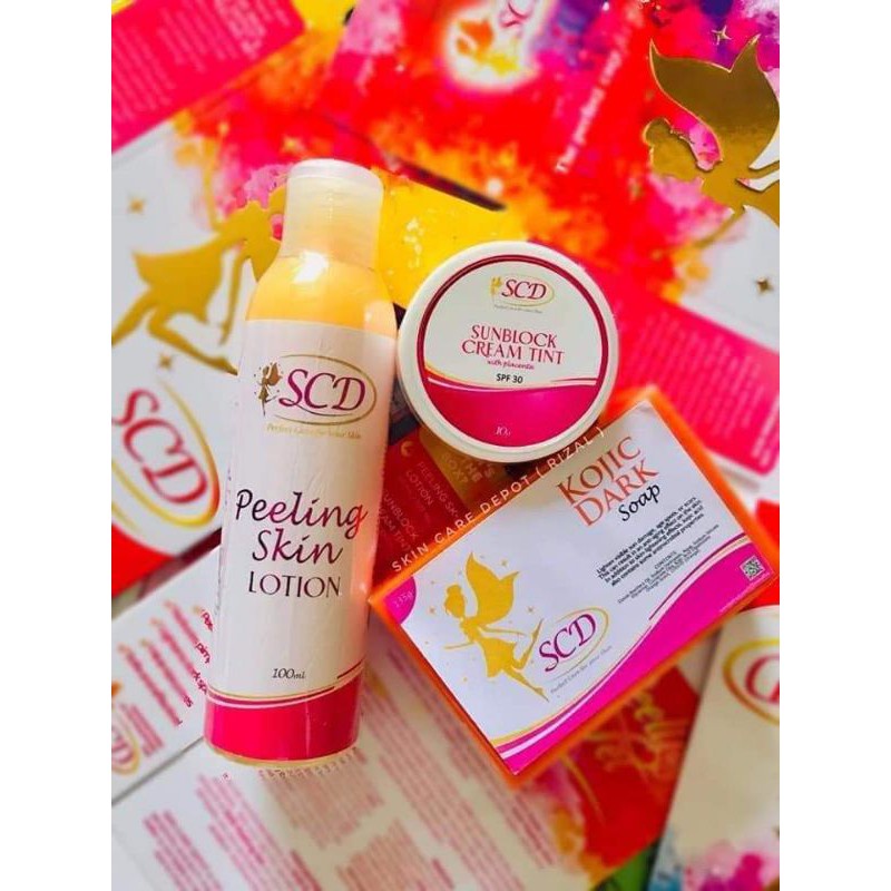 ℡♠0riginal SCD Peeling LOTION,SUNBLOCK CREAM,SOAP Set 100ml | Shopee ...