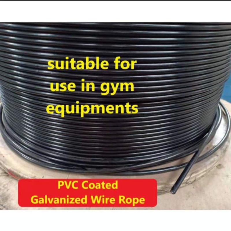PVC Coated Galvanized Wire Rope Size 6mm | Shopee Philippines