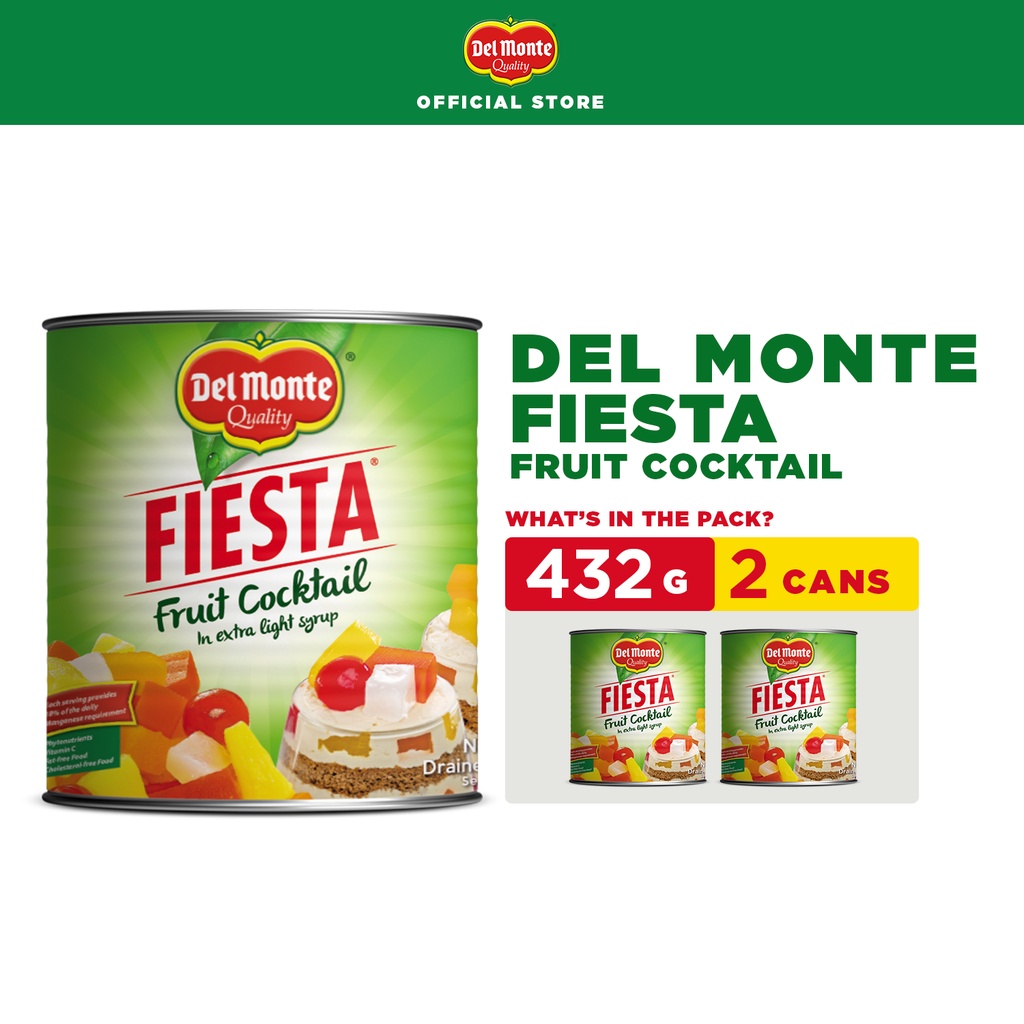 DEL MONTE Fiesta Fruit Cocktail for Delicious and Nutritious Desserts ...