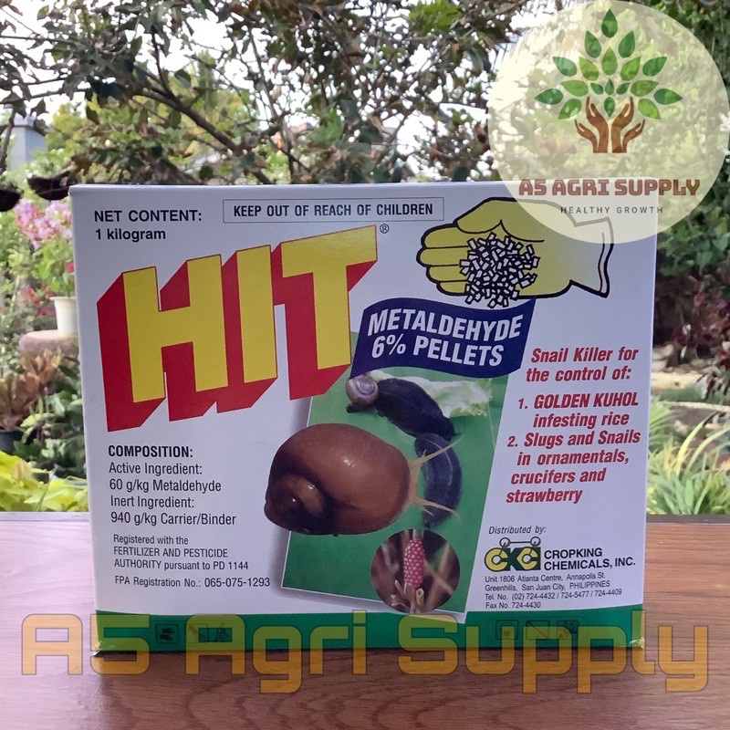 HIT PELLET METALDEHYDE 6% SNAIL KILLER GOLDEN KUHOL (1 Kilo) | Shopee ...