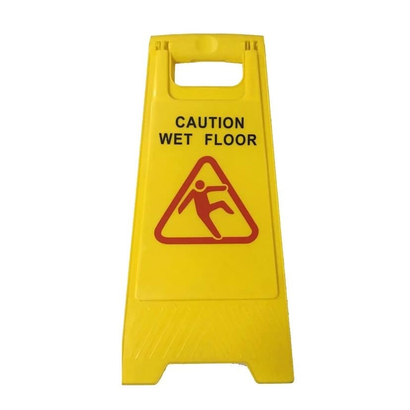 ♨Safety Floor Sign No Entry With Wet Floor Signage Warning Device ...