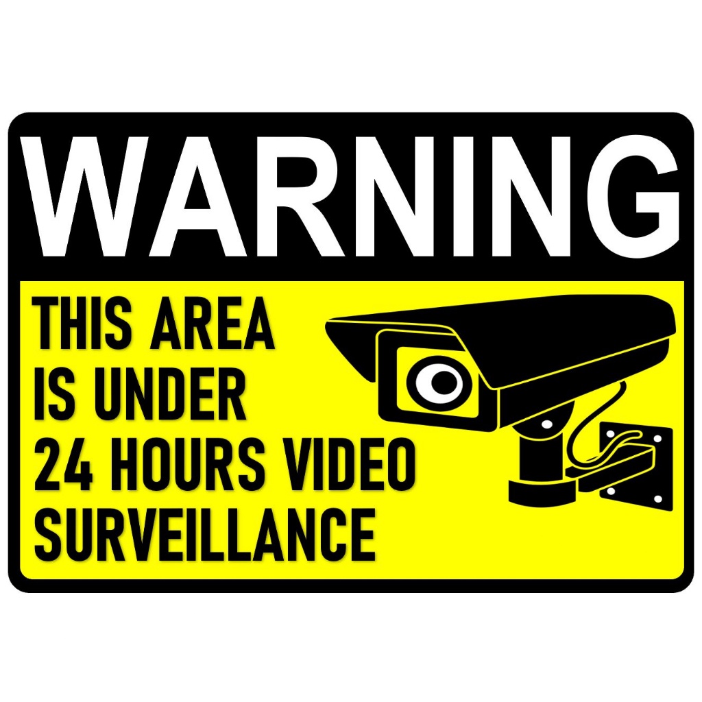 Laminated Signages CCTV In Operation Signage Sign Boards PVC Board ...