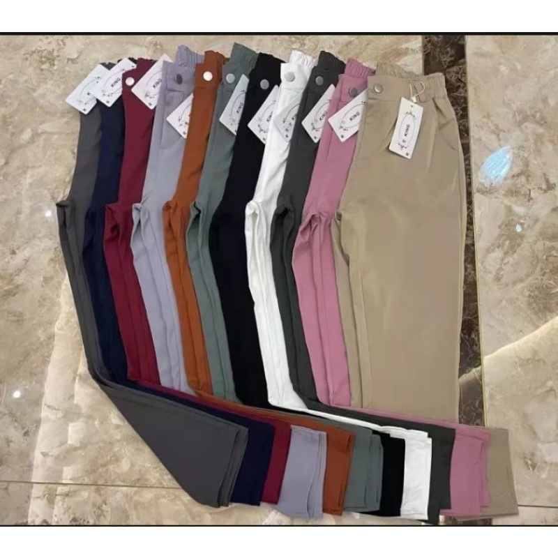Big size Plus size 2XL to 5xL Candy pants for office wear | Shopee ...
