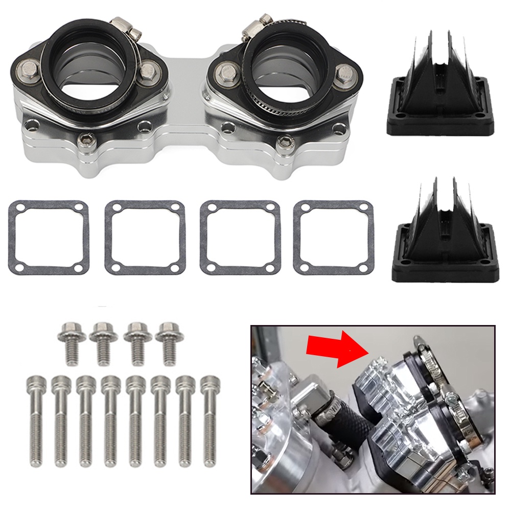 For Yamaha Banshee 350 YFZ350 Billet Intake Manifolds Boot Kit For 33 ...