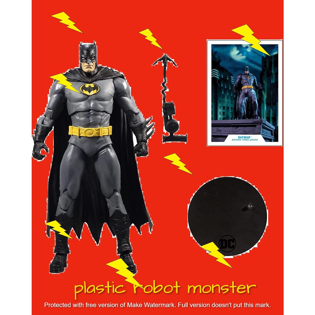 Mcfarlane DC Multiverse Knightfall Batman Arkham knight action figures ...