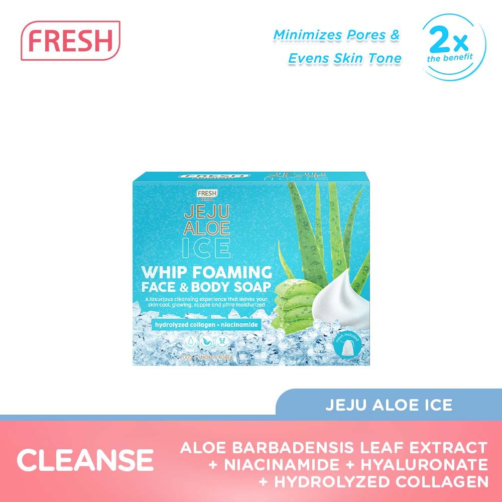 Fresh Skinlab Jeju Aloe Ice 99% Pure Niacinamide Whip Foaming Face ...