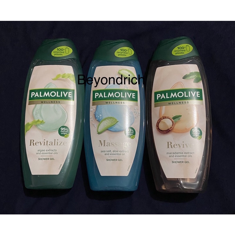 ♛Palmolive Wellness Revitalize/Massage/Revive 400ml Shower Gel algae ...
