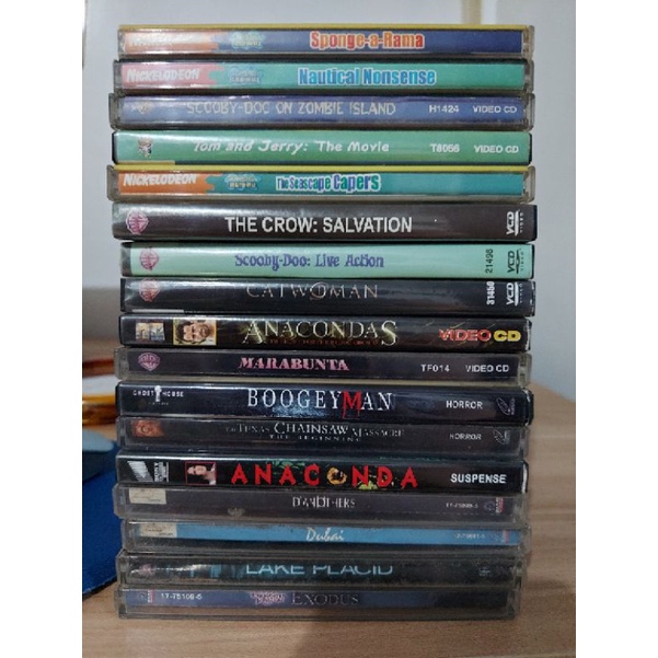 Original Preloved VCD Movies Cartoons Spongebob Tom & Jerry Scooby-Doo ...