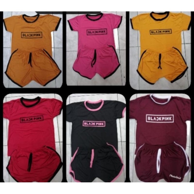 ┋BLACK PINK TERNO FOR KIDS ( M,2-5years old )( L,6-12years old ...