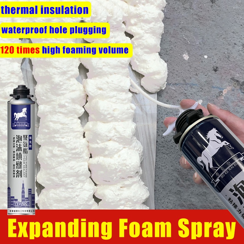 №900g Polyurethane Expanding Foam Spray 120 times high foaming volume sealant filler insulation ...