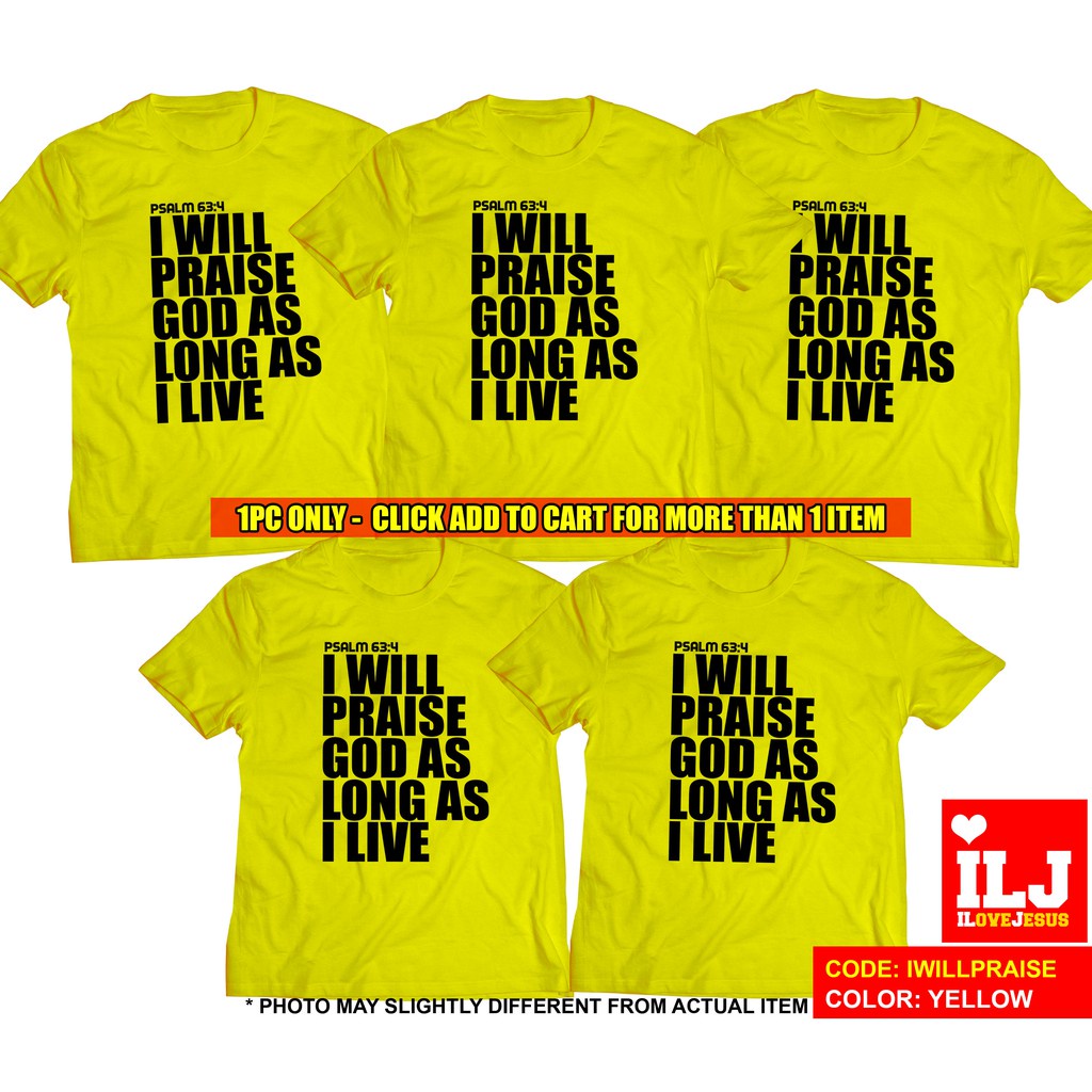 ☞ILJ Music Team Shirt I Will Praise Team Worship Team Bible Verses T ...